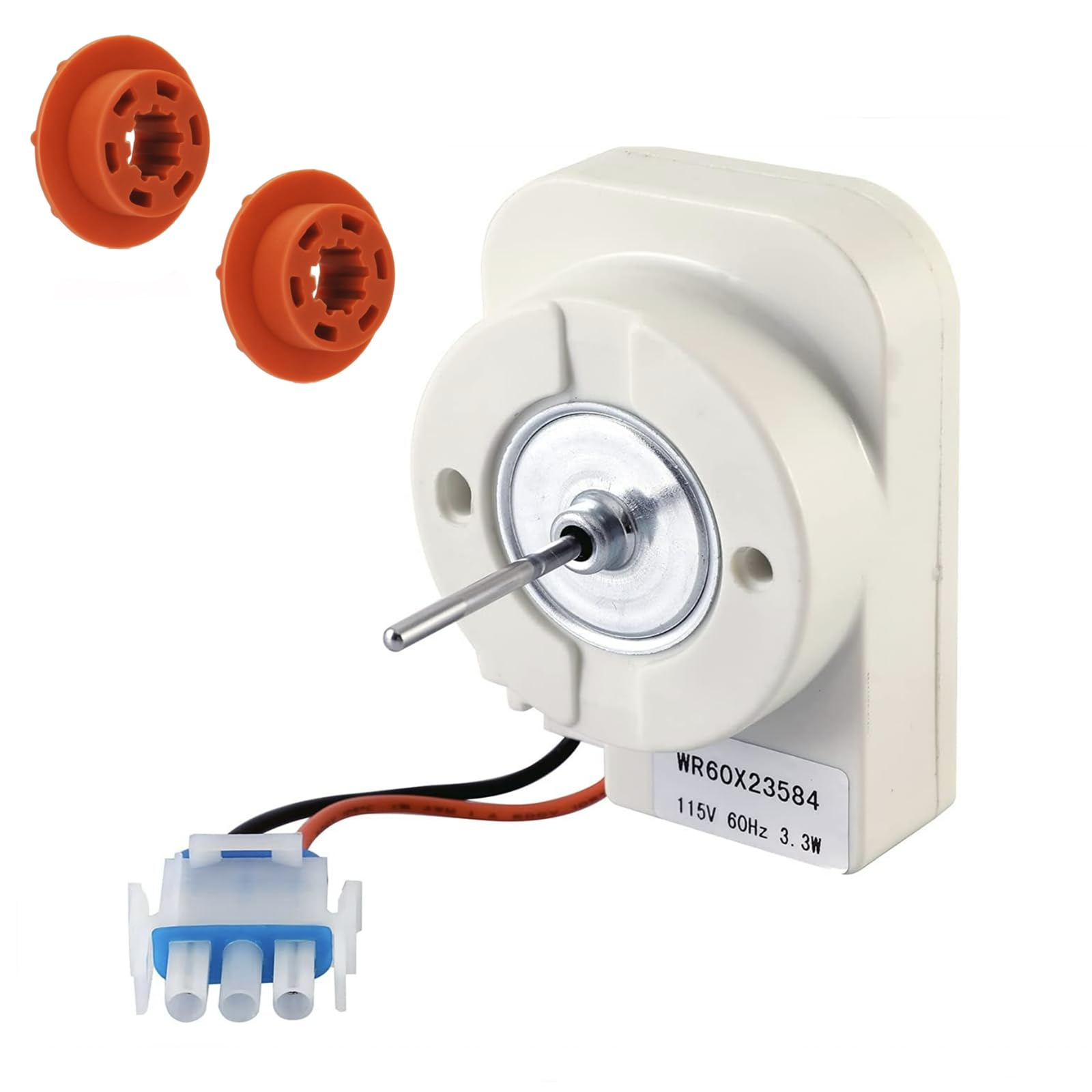 Amazon.com: WR60X23584 WR02X12008 Evaporator Fan Motor Component ...