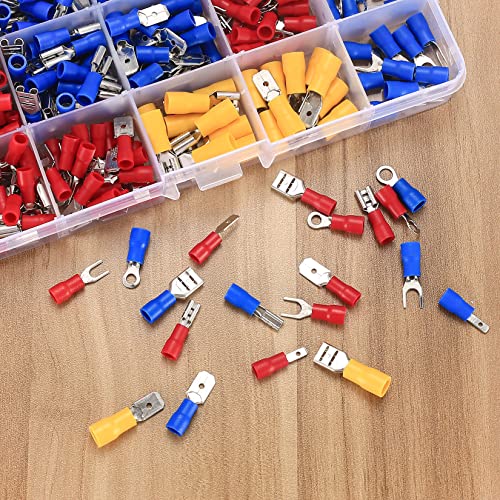 woshilaoDS Electrical Crimp Connectors, 300 Pcs Crimp Terminal Set ...