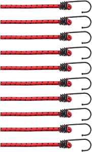 com-four® Set of 10 Rubber Tensioners – Luggage Tensioners – Expander ...