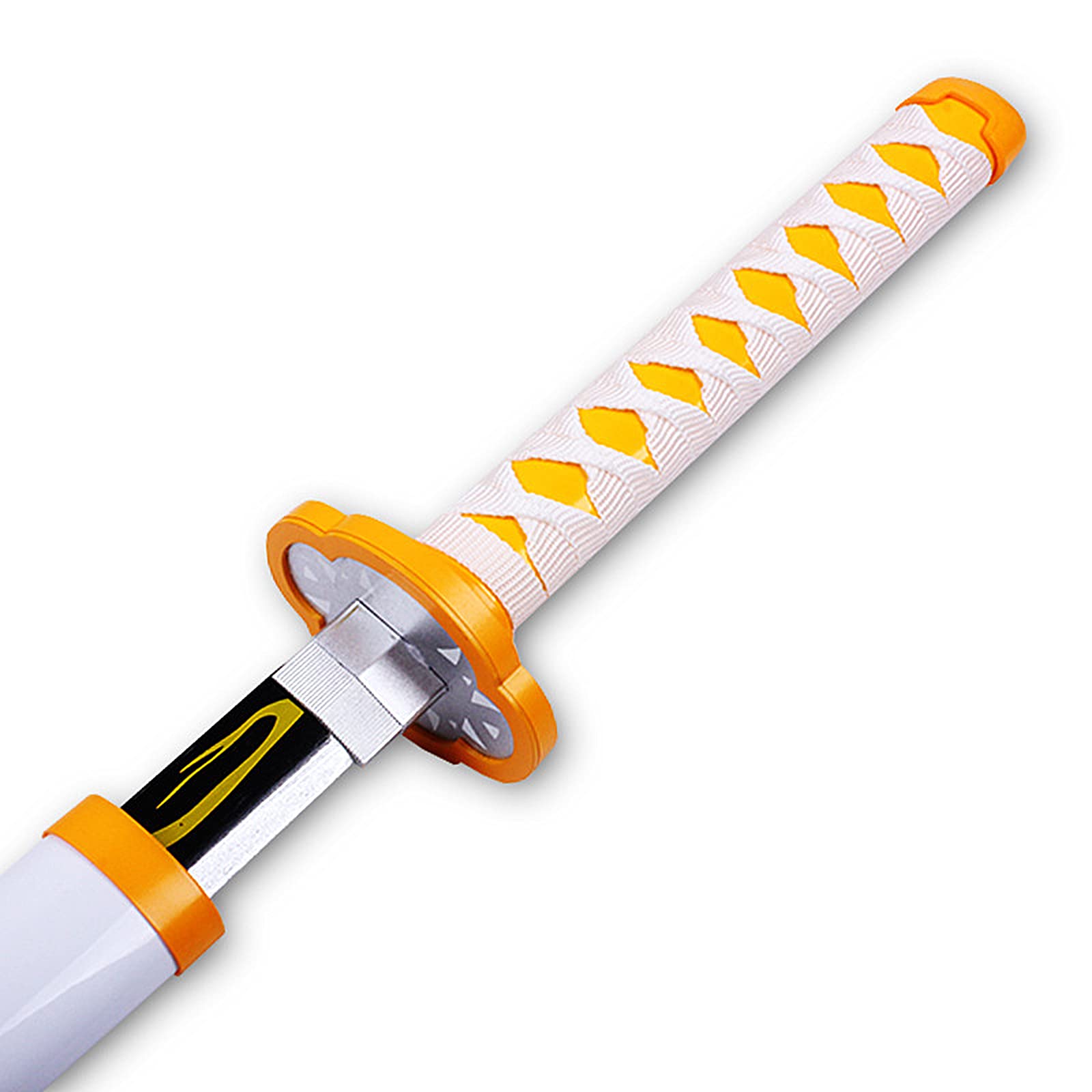 Demon Slayer Sword Zenitsu Wooden Swords for Adults, Samurai Sword Toy ...