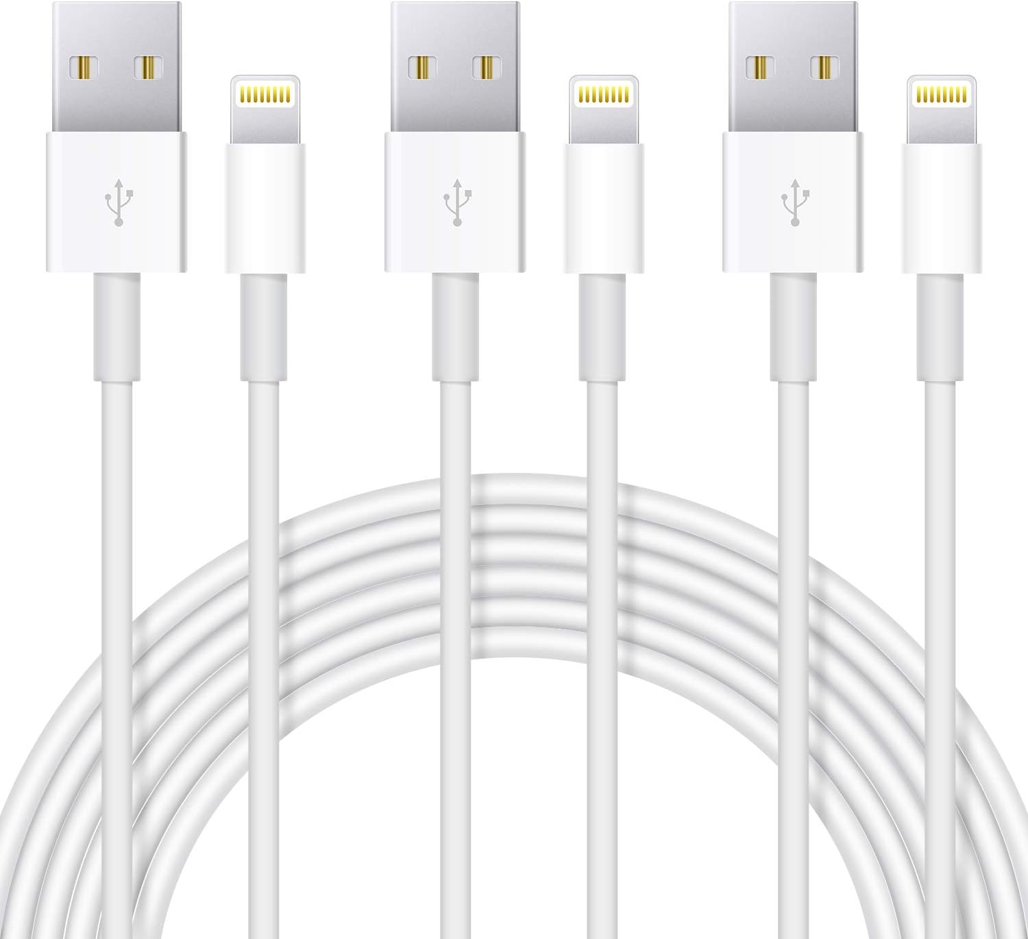 Amazon.com: Apple iPhone Charger Cable, 2 Pack Original USB to ...
