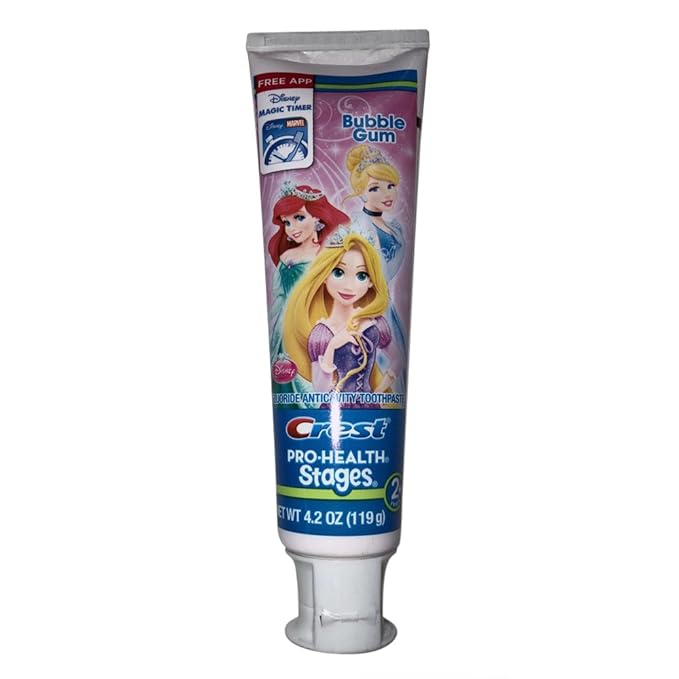 Amazon.com: Crest Pro-Health Stages, Disney Princess Toothpaste Bubble ...