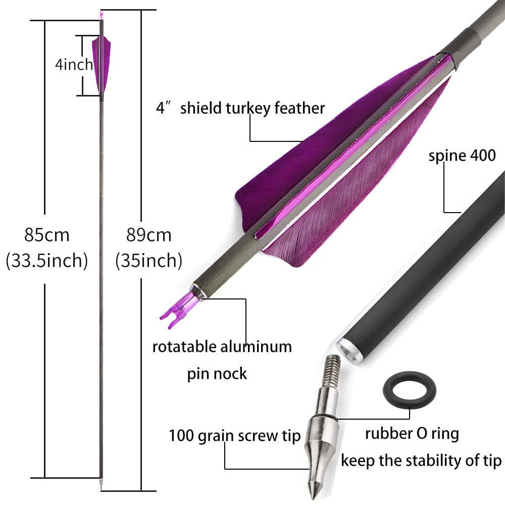 Compound Bow Arrows 400 Spine