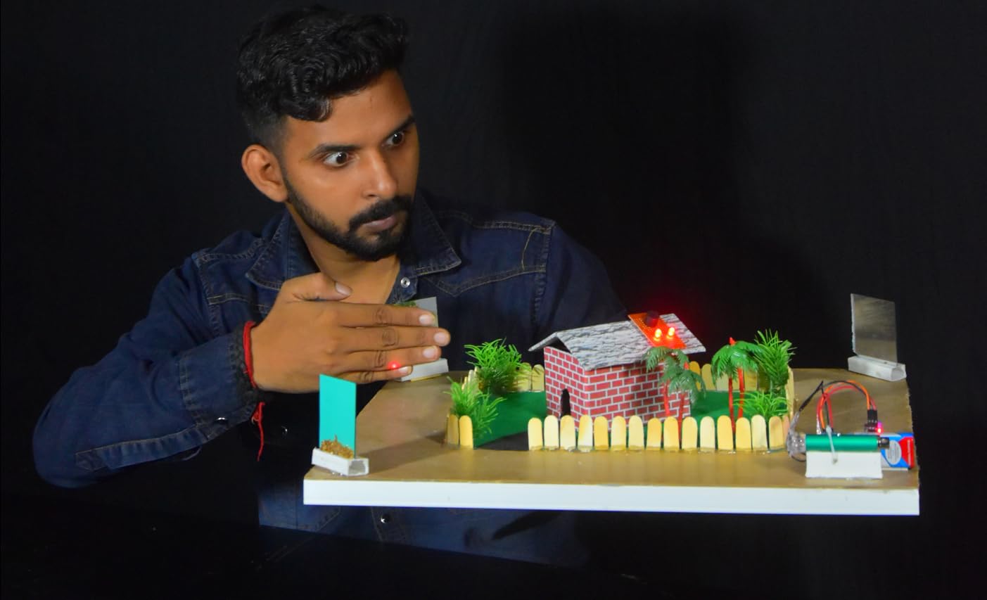 laser home security system project/laser security alarm working model ...