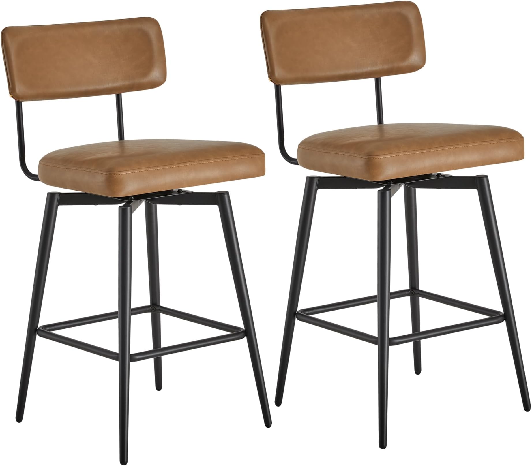 Amazon.com: The Pop Maison Modern Counter Height Bar Stools,26" Faux ...