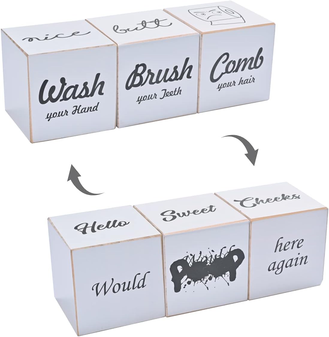 Amazon.com: Sparkle Race Farmhouse Funny Bathroom Decor Signs, Bathroom ...