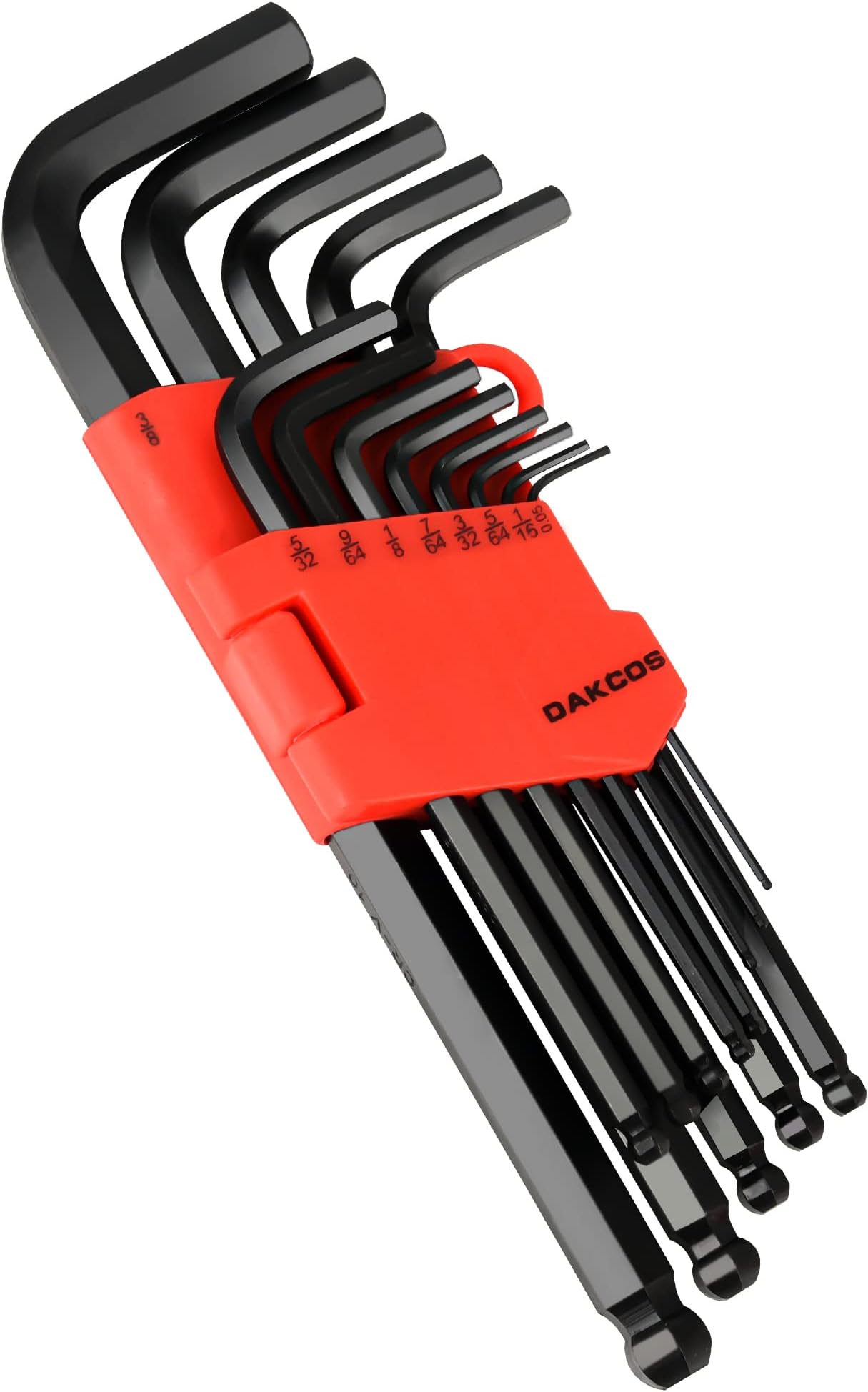 DAKCOS 13 Piece Imperial Hex Key Set Allen Hex Hexagon Key Wrench Set 0 ...