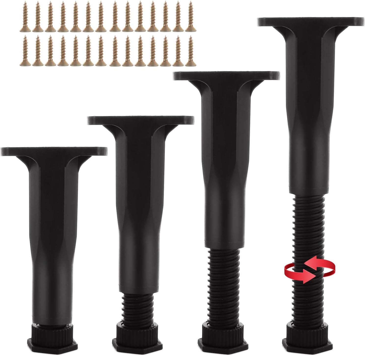 Amazon.com: SHUESS 4 PCS Adjustable Bed Support Legs 6.5"-11.2" in ...