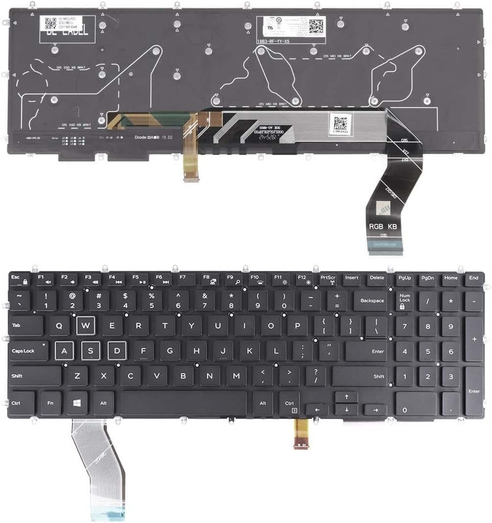 Amazon.com: Laptop Replacement US Keyboard Compatible with Dell ...