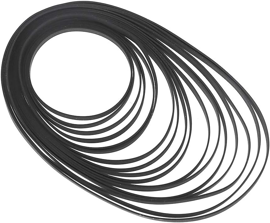 Gereiny Replaced Turntable Belt Rubber Flat Drive Belt for Record ...