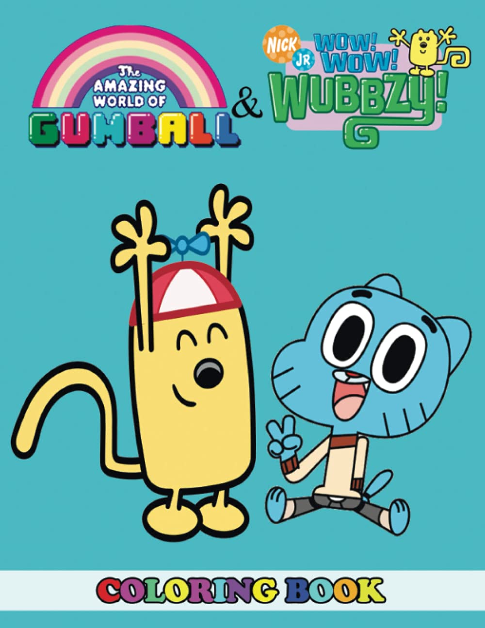 Buy The Amazing World of Gumball & Wow! Wow! Wubbzy Coloring Book: 2 in ...