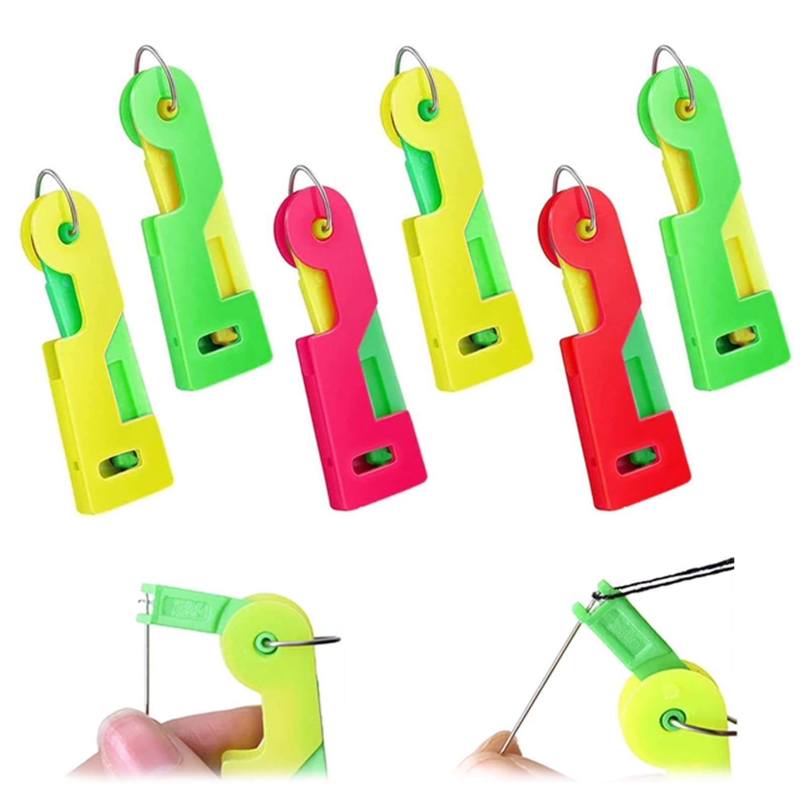Amazon.com: 6 Pcs Automatic Needle Threader，Used for DIY Embroidery ...
