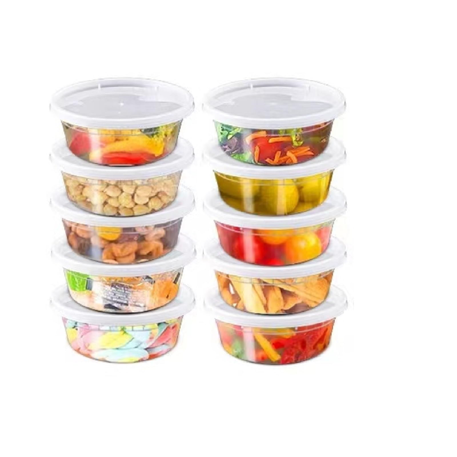 Amazon.com: STARANDBEE 10Pack 8oz, Food Storage Containers with Lids ...