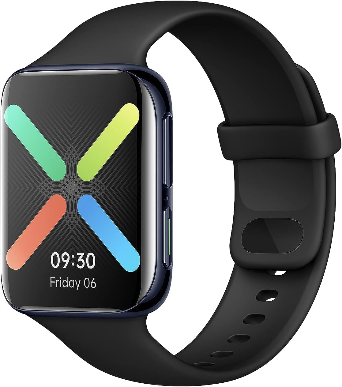 OPPO Watch - Reloj Inteligente, 46 mm, Negro, Pantalla Curva AMOLED, GPS, NFC, Bluetooth 4.2 ...