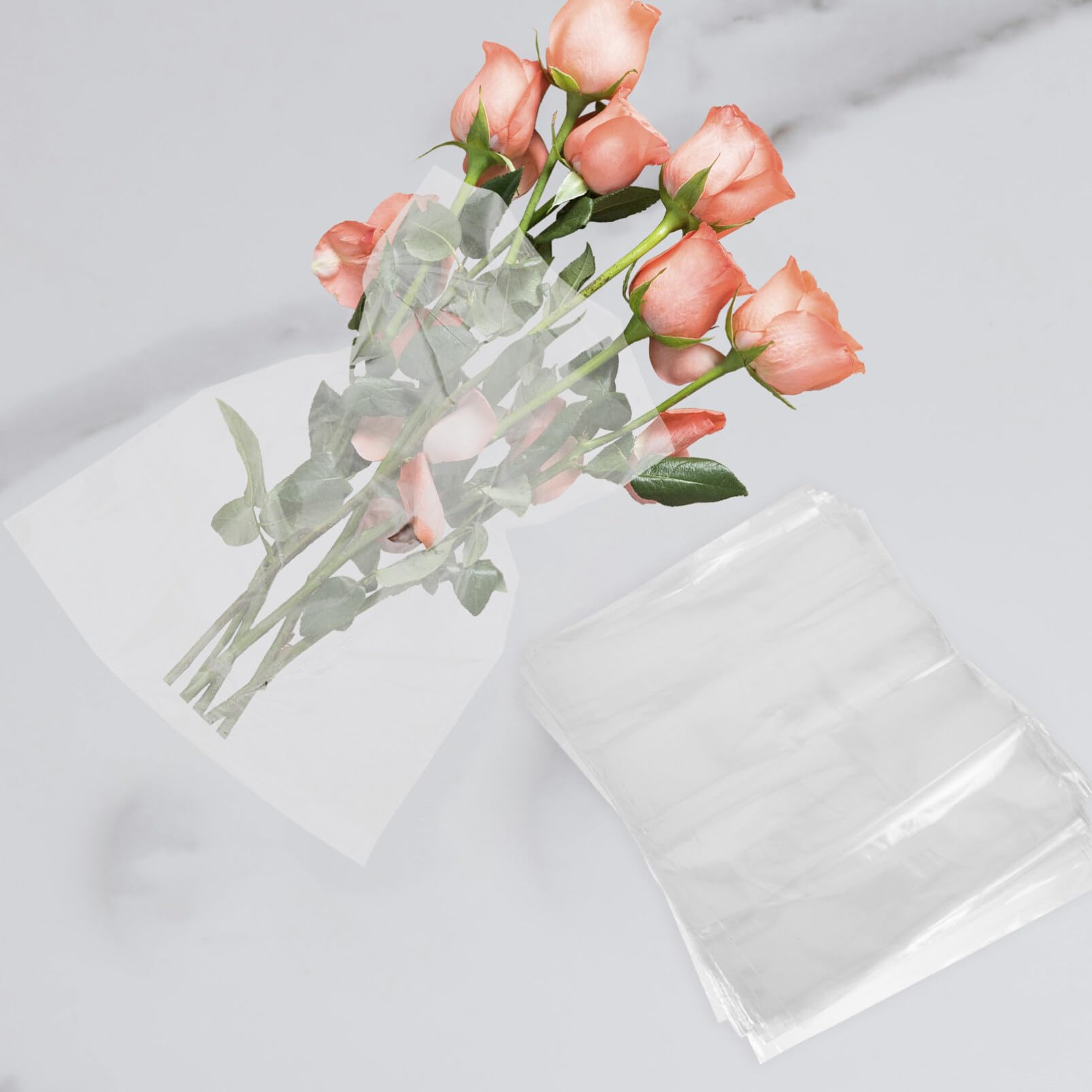 Flower Arrangement Clear Plastic Liners Wholesale Custom Fresh