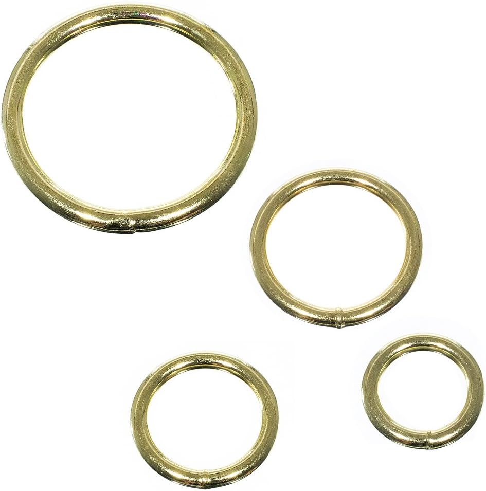 Amazon.com: 50 Pack Gold Assorted Multi-Purpose Metal O-Rings - Sizes 3 ...