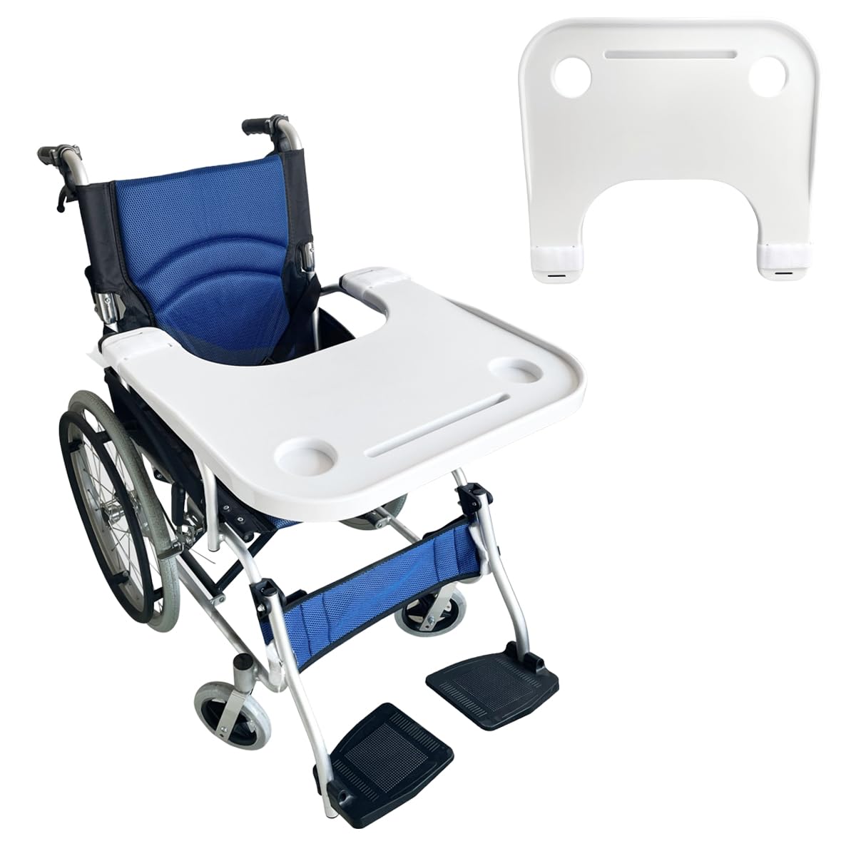 Wheelchair Tray Table with Cup Holder Removable Wheelchair Lap Tray ...