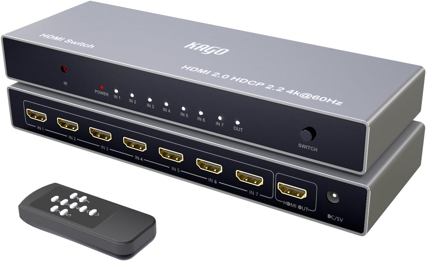 Amazon.com: DiamondTiger HDMI Switch Box - 8 in 1 Out HDMI Switch with ...