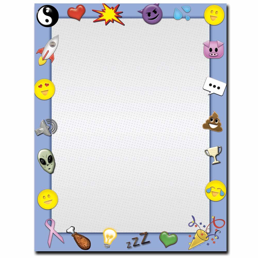 Emoji Letterhead Laser & Inkjet Printer Paper, 100 Pack : Amazon.co.uk ...