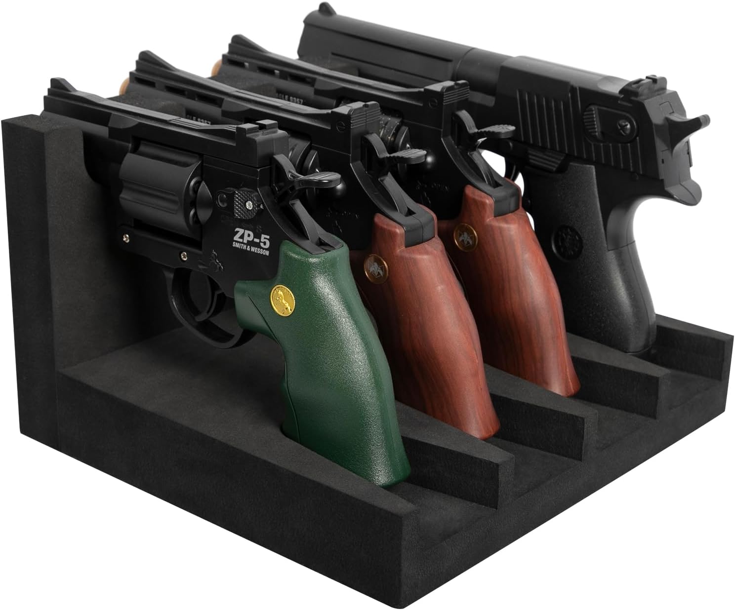 Amazon.com: Hunthor 4 Slot Pistol Rack, Easy-to-Install Gun Safe Pistol ...