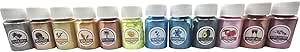 Amazon.com: Pearl Paint Powder Jars Set – Resin Mica Powder for Art ...