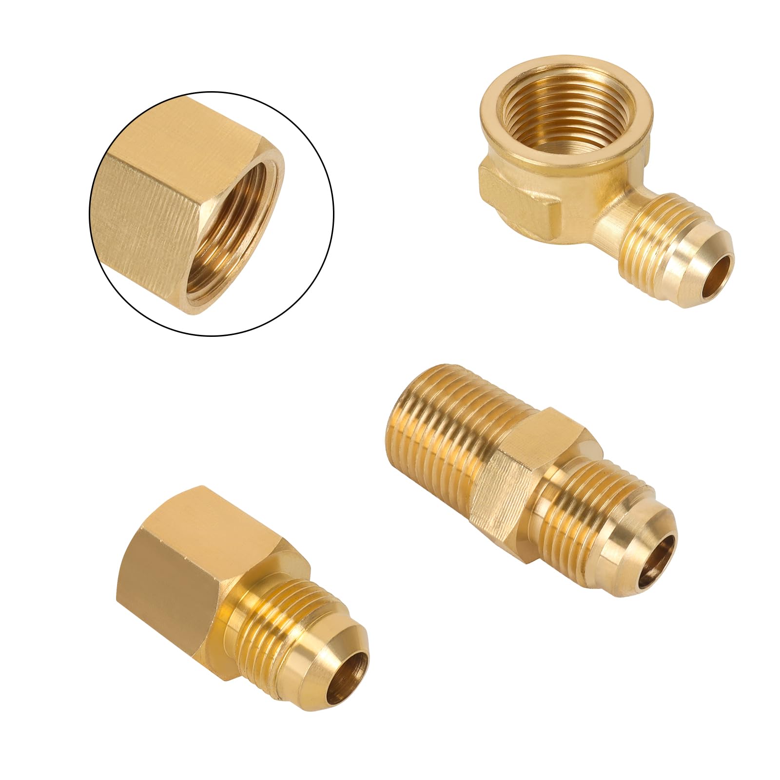 Snapklik.com : 18" X 3/8" Flex Gas Line Connector Kit Natural Gas Hose ...