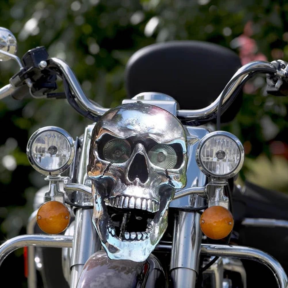 Skull Headlights For Motorcycles LED Skull Headlight – Ariel Rider