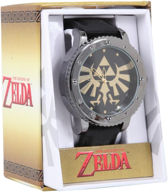 Amazon.com: The Legend Of Zelda Triforce Rubber Strap Watch : Clothing ...