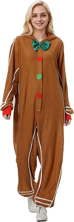 Amazon.com: Colorful House Unisex Gingerbread Man Costume Adult ...