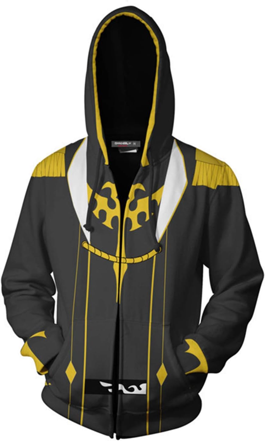Code Geass Zero Hoodie Zip Up Jacket Coat Lelouch of The Resurrection ...