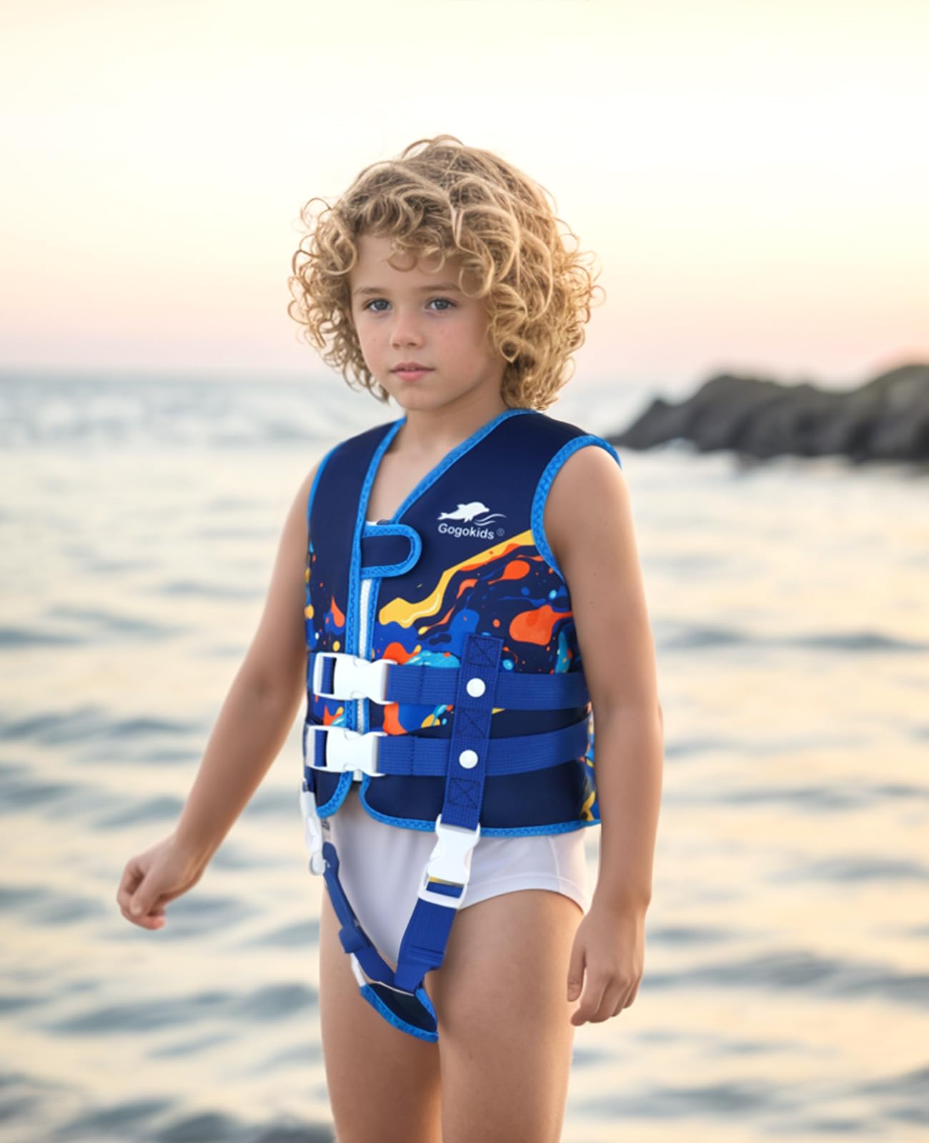 Snapklik.com : Gogokids Toddler Swim Vest, Kids Float Jacket