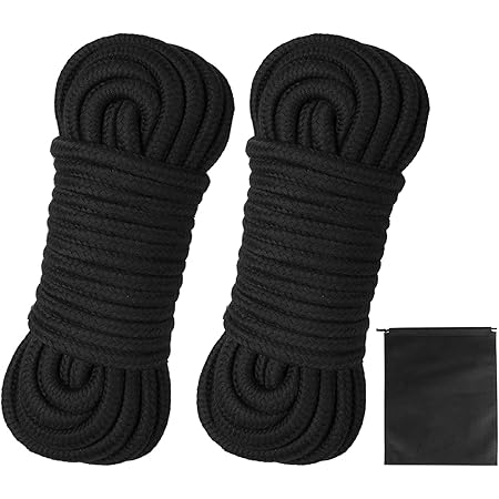 4 Pack 5m/16Feet Soft Cotton Rope, 8mm Long Rope Thick Craft Cord ...