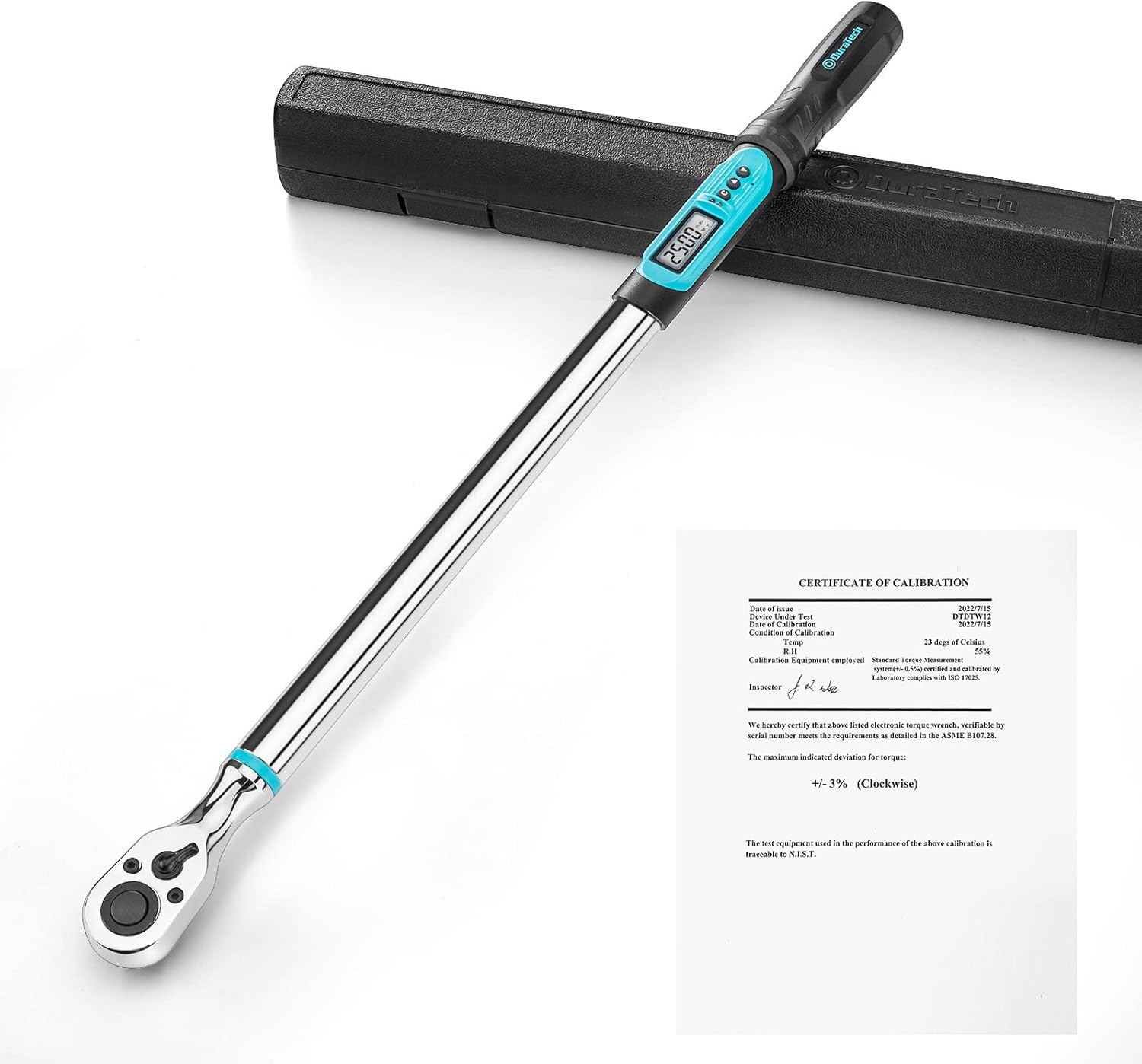 Amazon.com: DURATECH 1/2 Inch Drive Digital Torque Wrench, Electronic ...