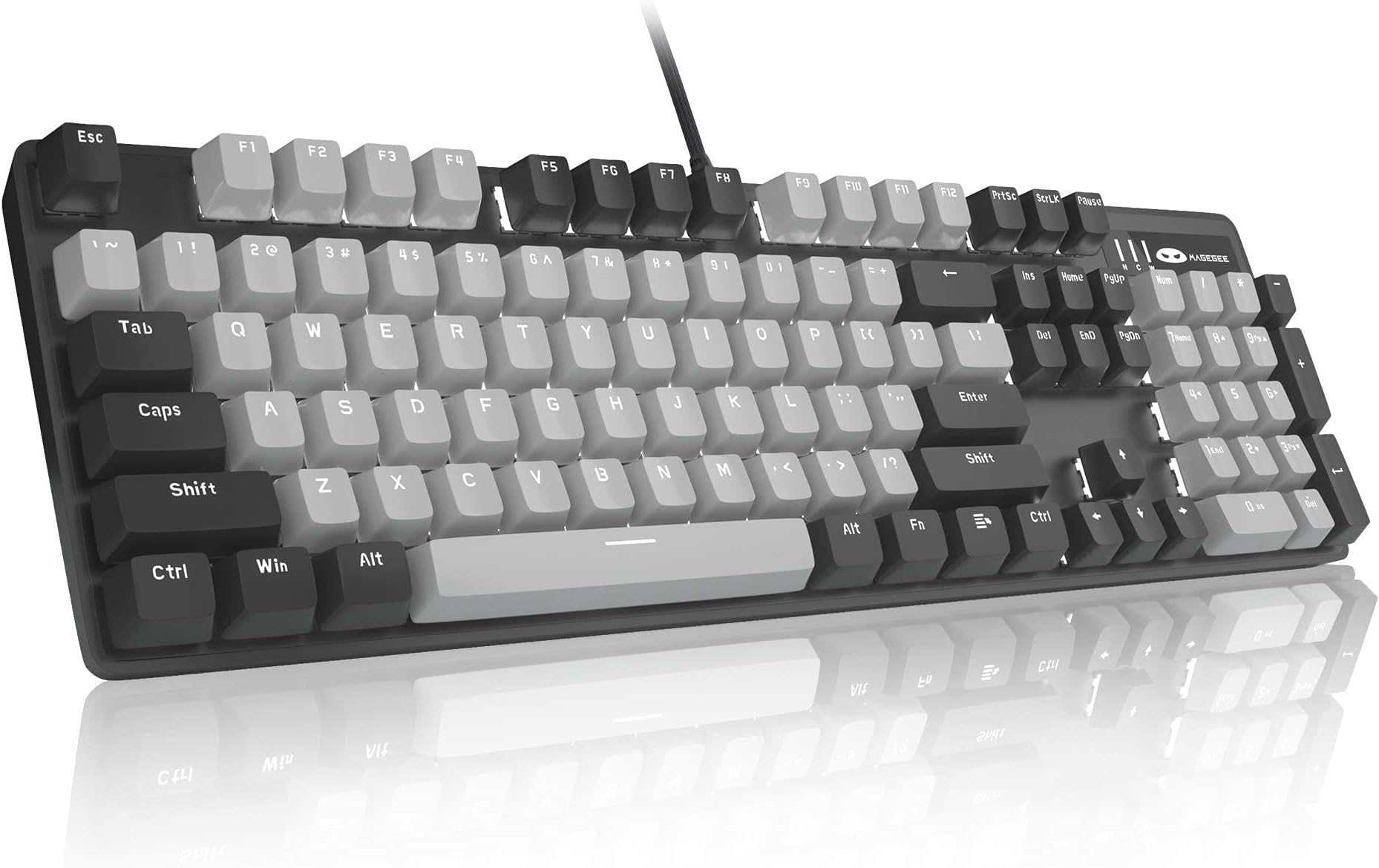 Amazon.com: Mechanical Gaming Keyboard, MageGee New Upgraded 104 Keys ...