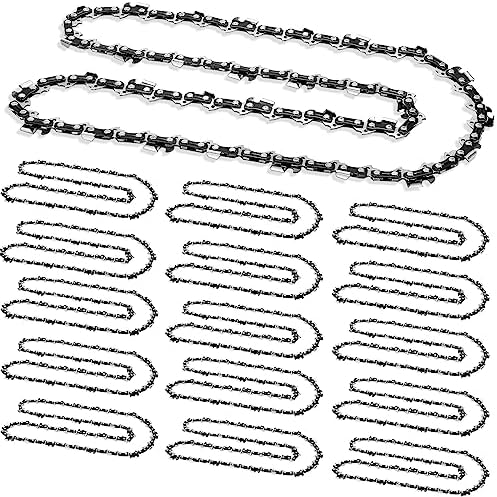 Amazon.com: Hiboom 16 Pieces 18 Inch Chainsaw Chain 3/8'' LP Pitch. 050 ...