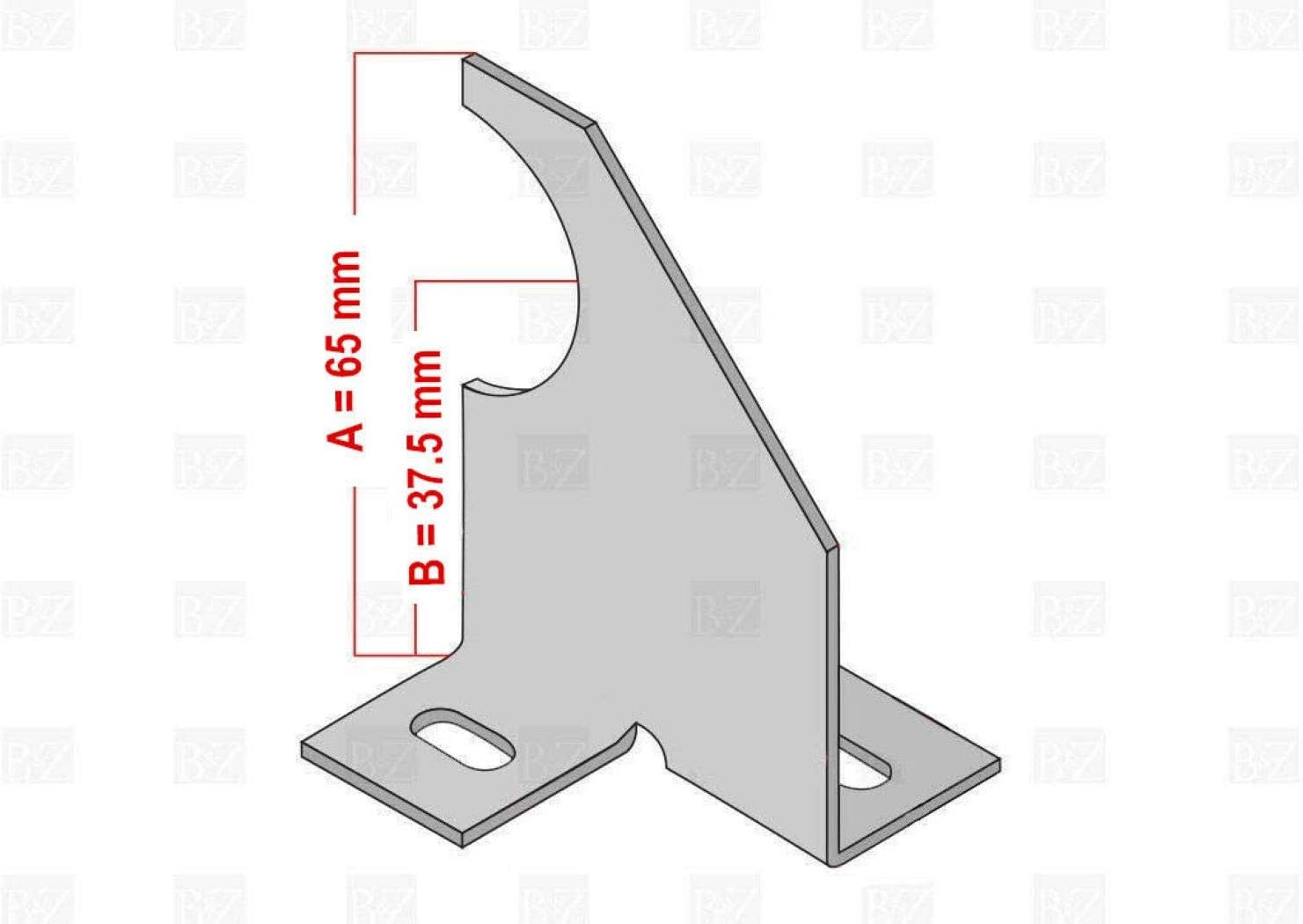 B&Z Designer Vertical Column Single Arm Universal Radiator Wall Mount ...