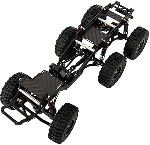 RZXYLRC SCX24 6×6 Carbon Fiber LCG Chassis Car Frame with Metal Axles ...