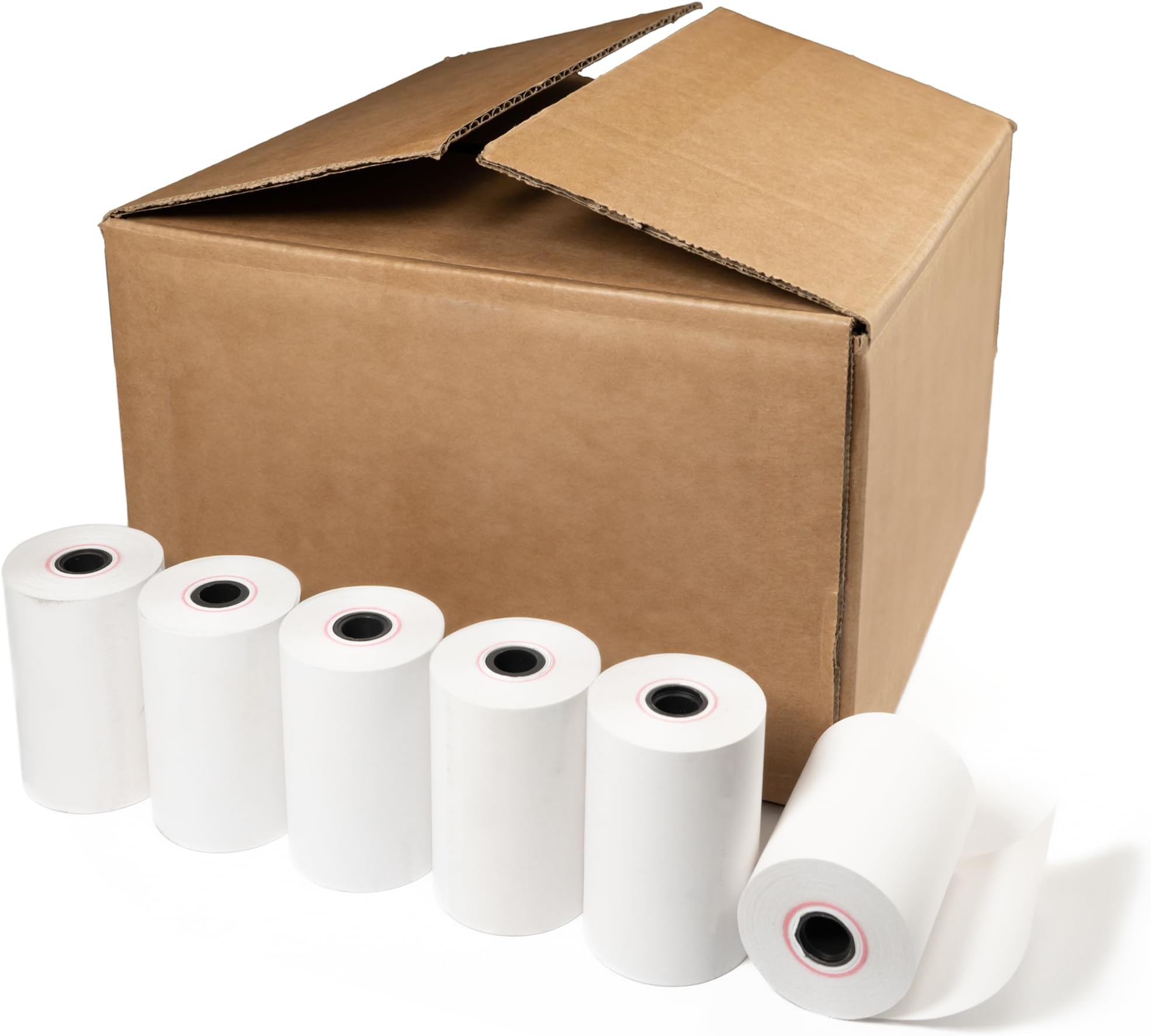 Save on Many Black Image Thermal Printer Receipt Paper Rolls, 2-1/4" x ...