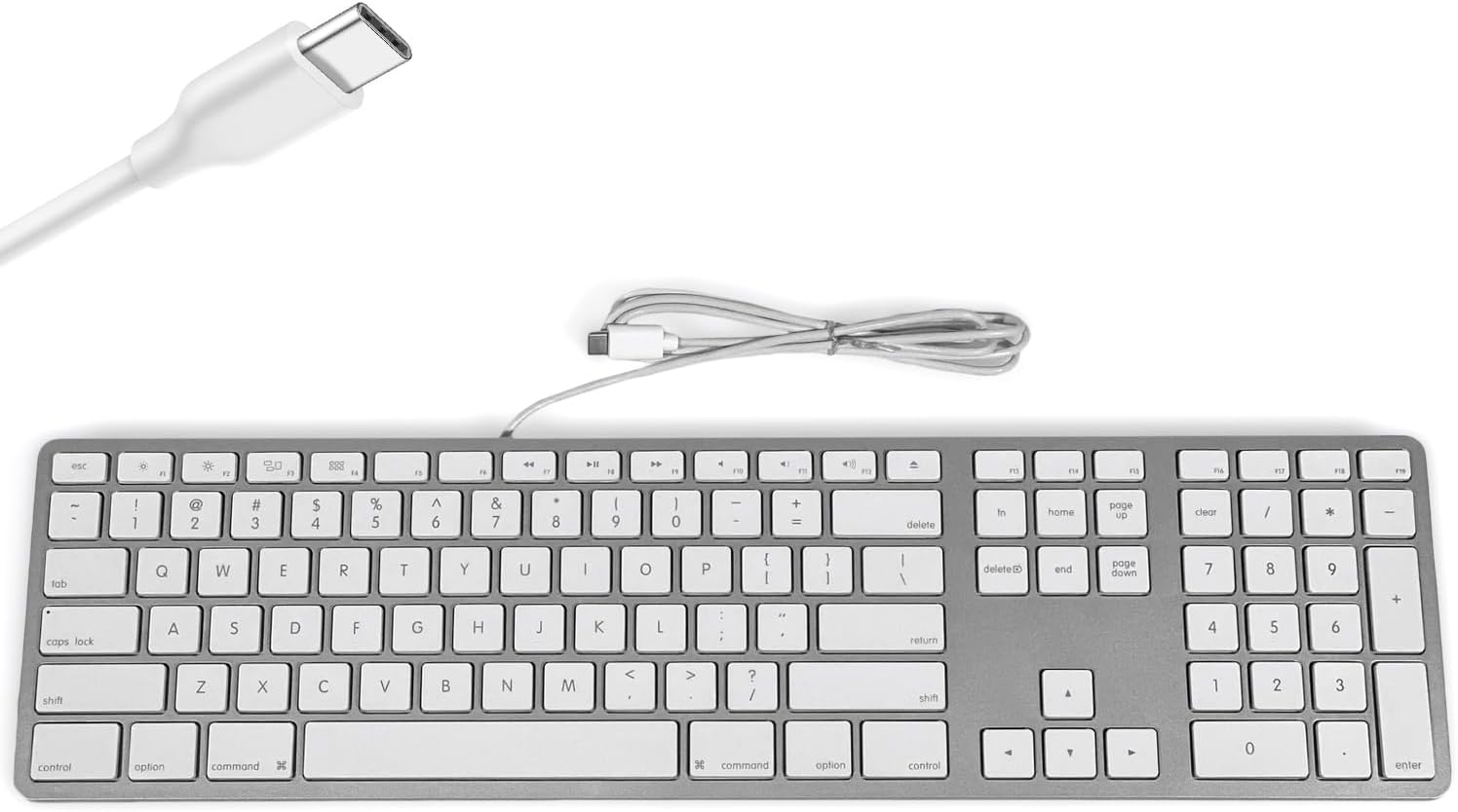 Amazon.com: Matias Wired USB C Keyboard for Mac with Numeric Keypad - Mac Keyboard Compatible ...