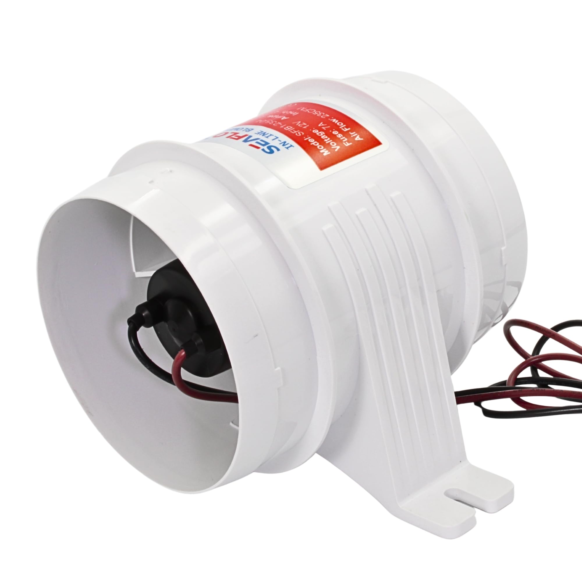 Snapklik.com : 4" in-Line Marine Bilge Air Blower - 12V, 235 CFM, 4.0A ...