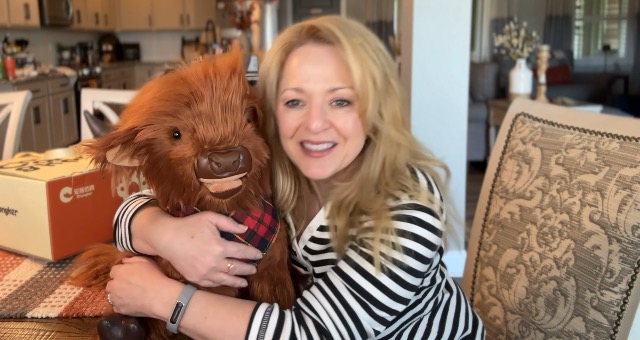 Watch I am loving this weighted huggable cow! #ad on Amazon Live