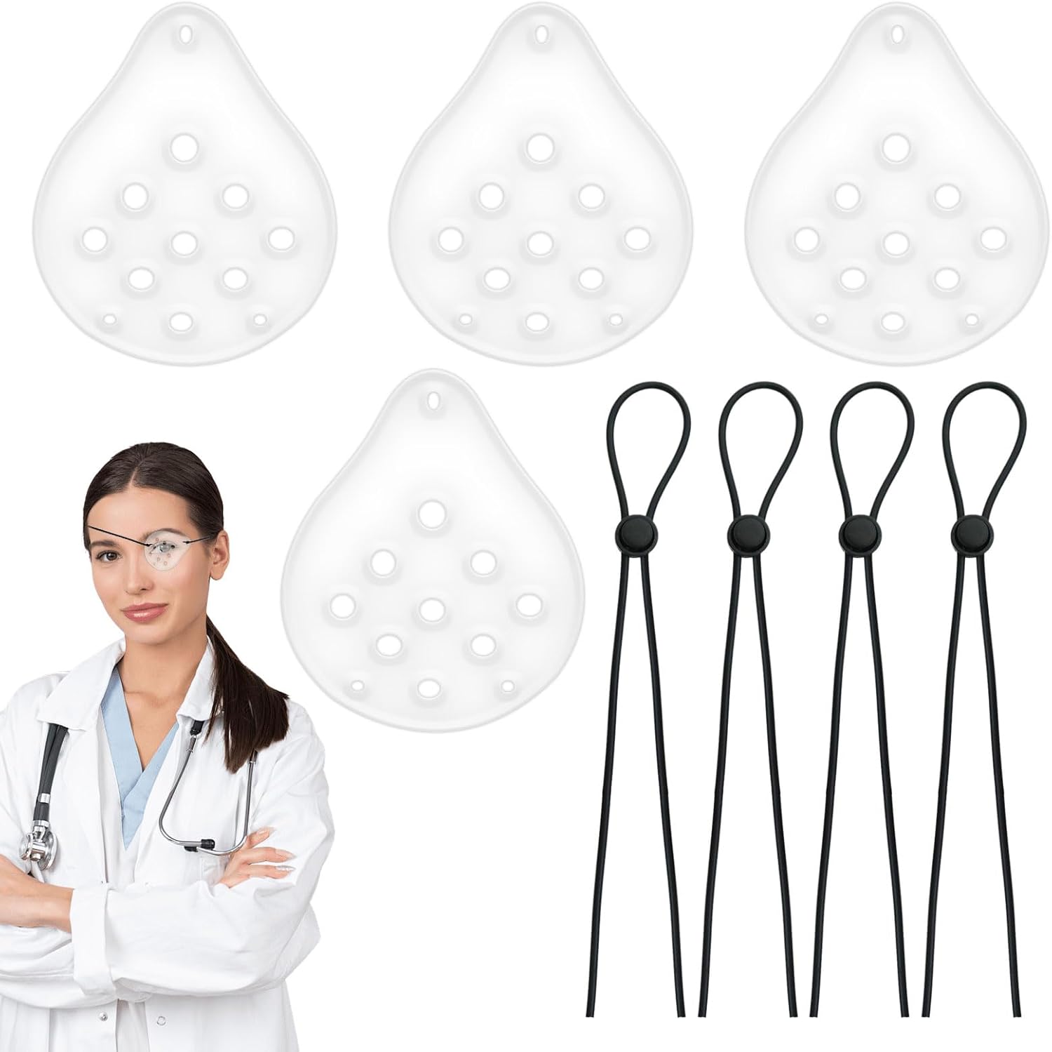 Eye Shield After Cataract Surgery, 4 Pcs Breathable Eye Shield ...