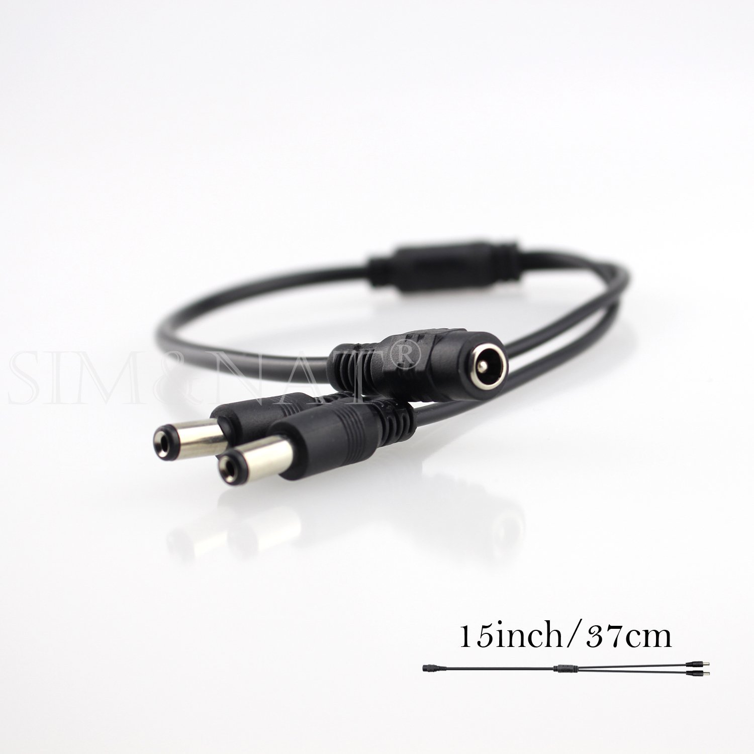 Snapklik.com : SIM&NAT 1 Female To 2 Male 5.5mm X 2.1mm DC Power Supply ...
