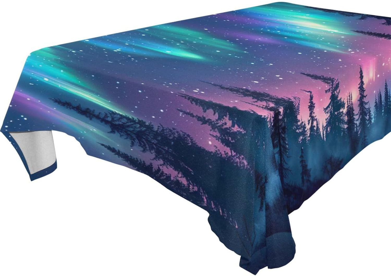 Amazon.com: SDMKA Beautiful Northern Lights Tablecloth 54x54 Inch ...