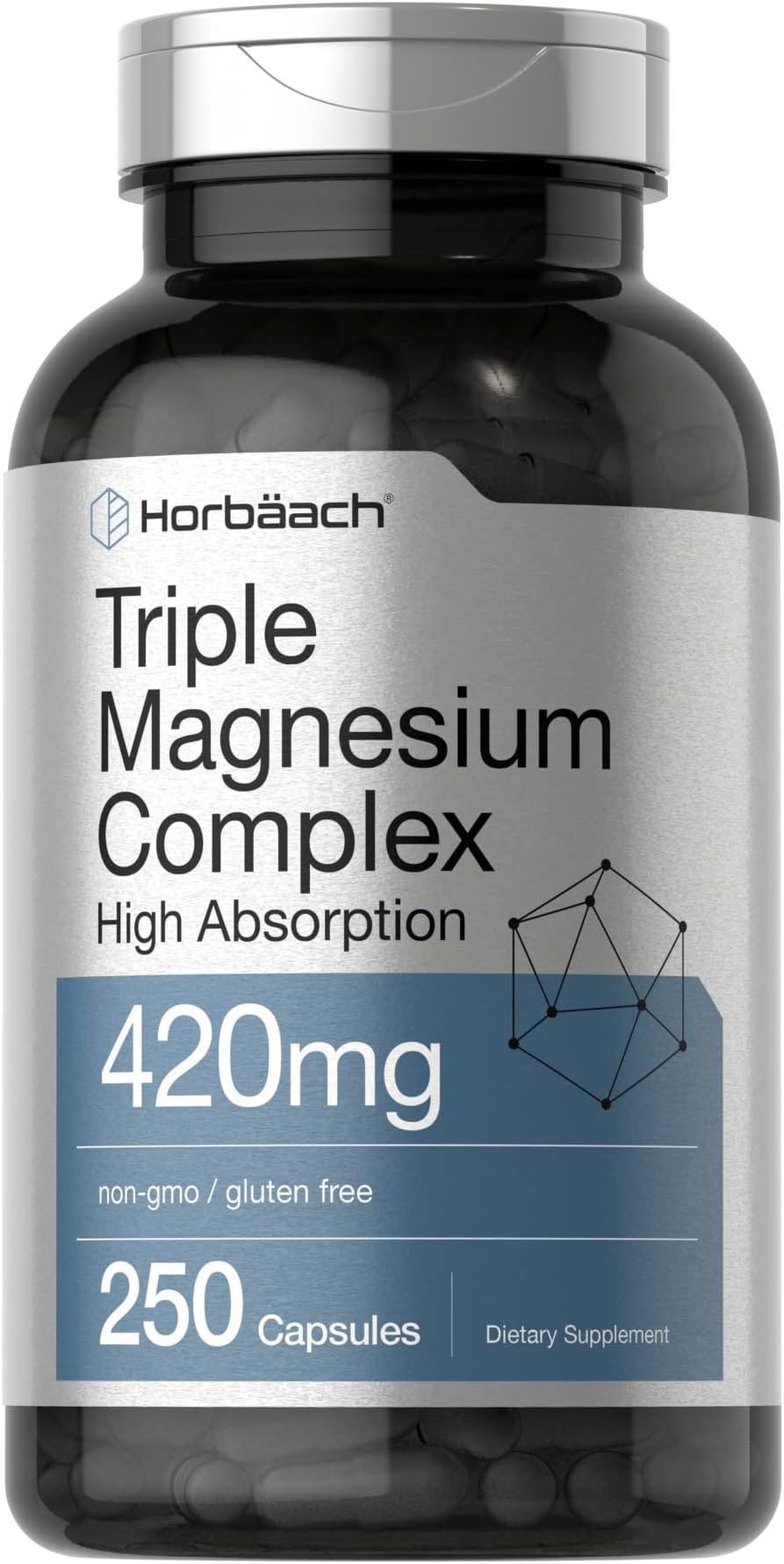 Amazon.com: Triple Magnesium Complex | 420 mg | 250 Capsules | Non-GMO ...