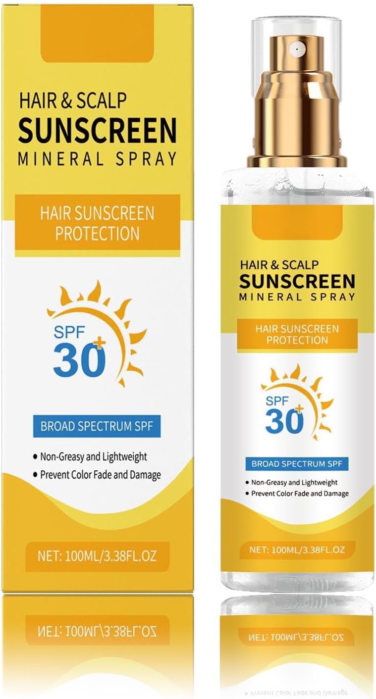 Amazon.com: Hair and Scalp Sunscreen Spray SPF 30 - UV Protection for ...