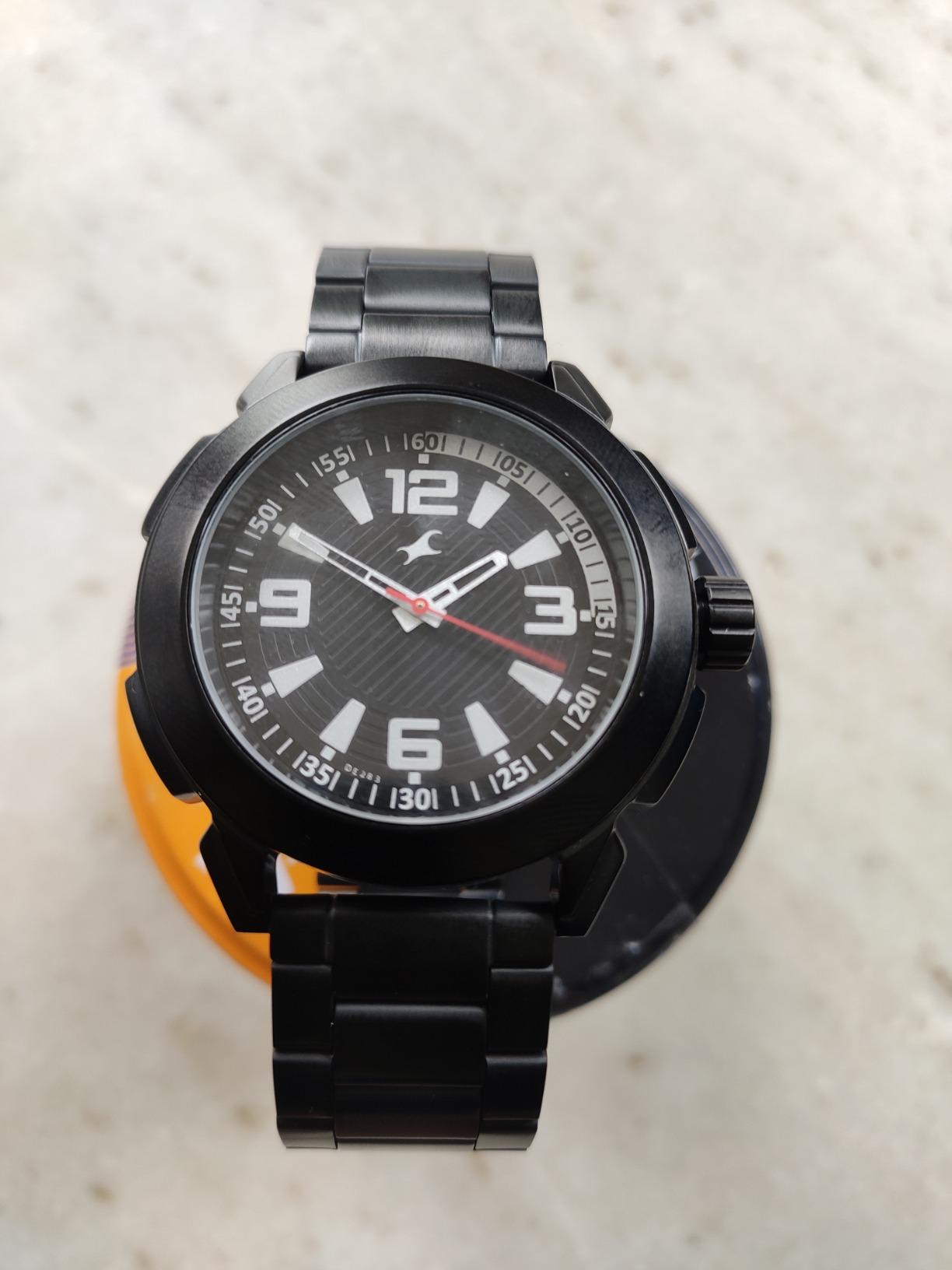 Fastrack Analog Black Dial Men's Stainless Steel Watch-Nl3130Nm01 ...