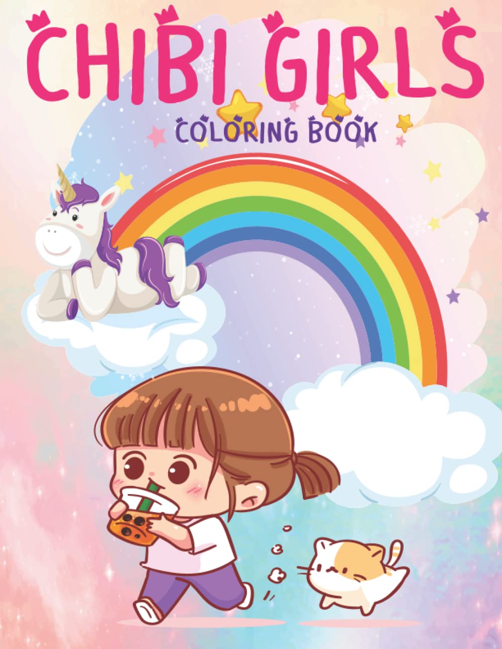 Buy Chibi Girls Coloring Book: chibi girls coloring book cute anime and ...