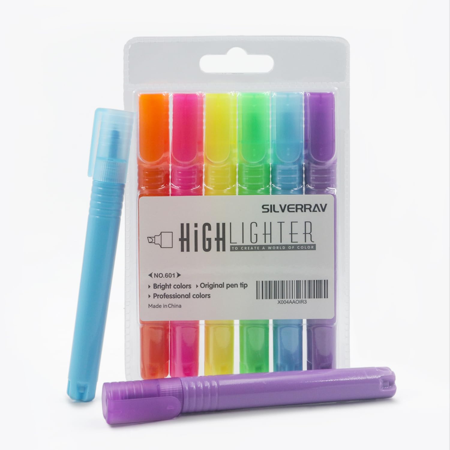 Amazon.com : SILVERRAV Highlighters Assorted Colors,Pack of 6 ...