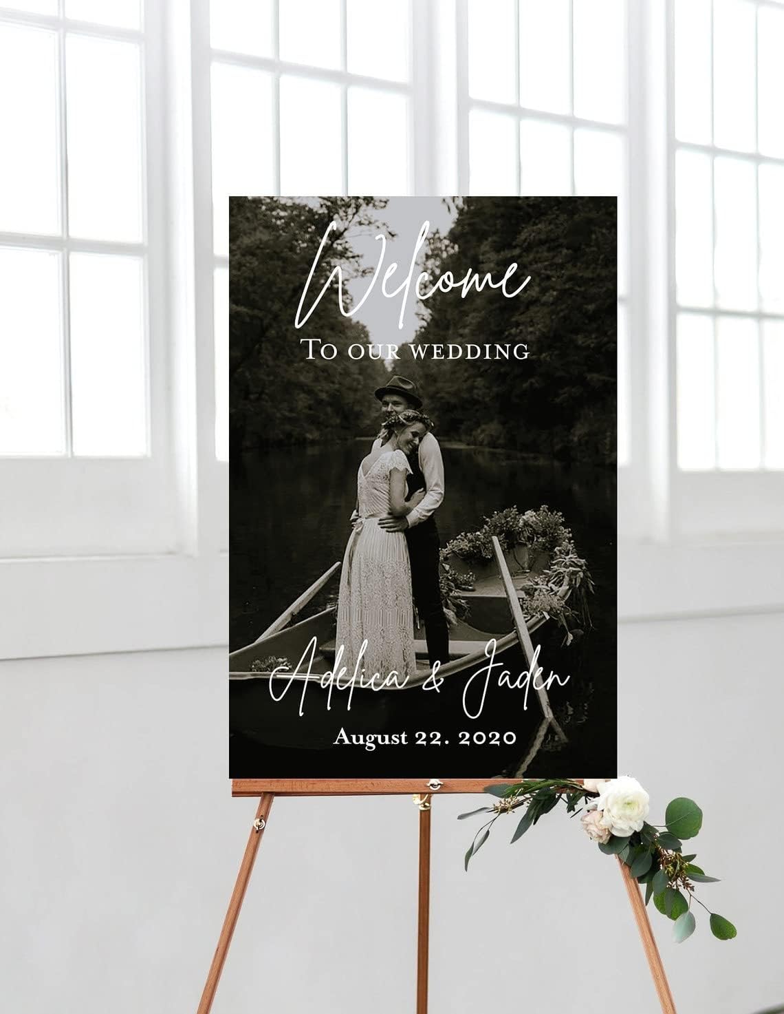 Amazon.com: Custom Wedding Welcome Signs - Photo & Picture Signs for ...